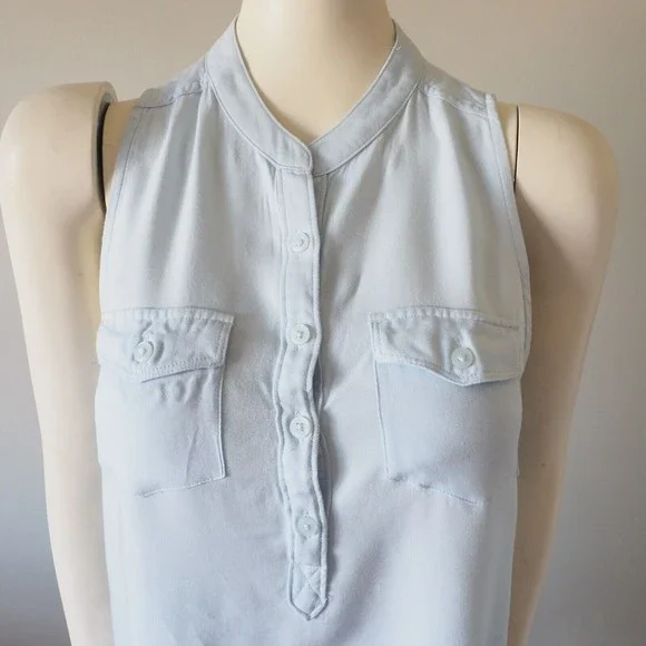 Talula | Tops | Aritzia Talula Sleeveless Button Detail Shirt Blouse ...
